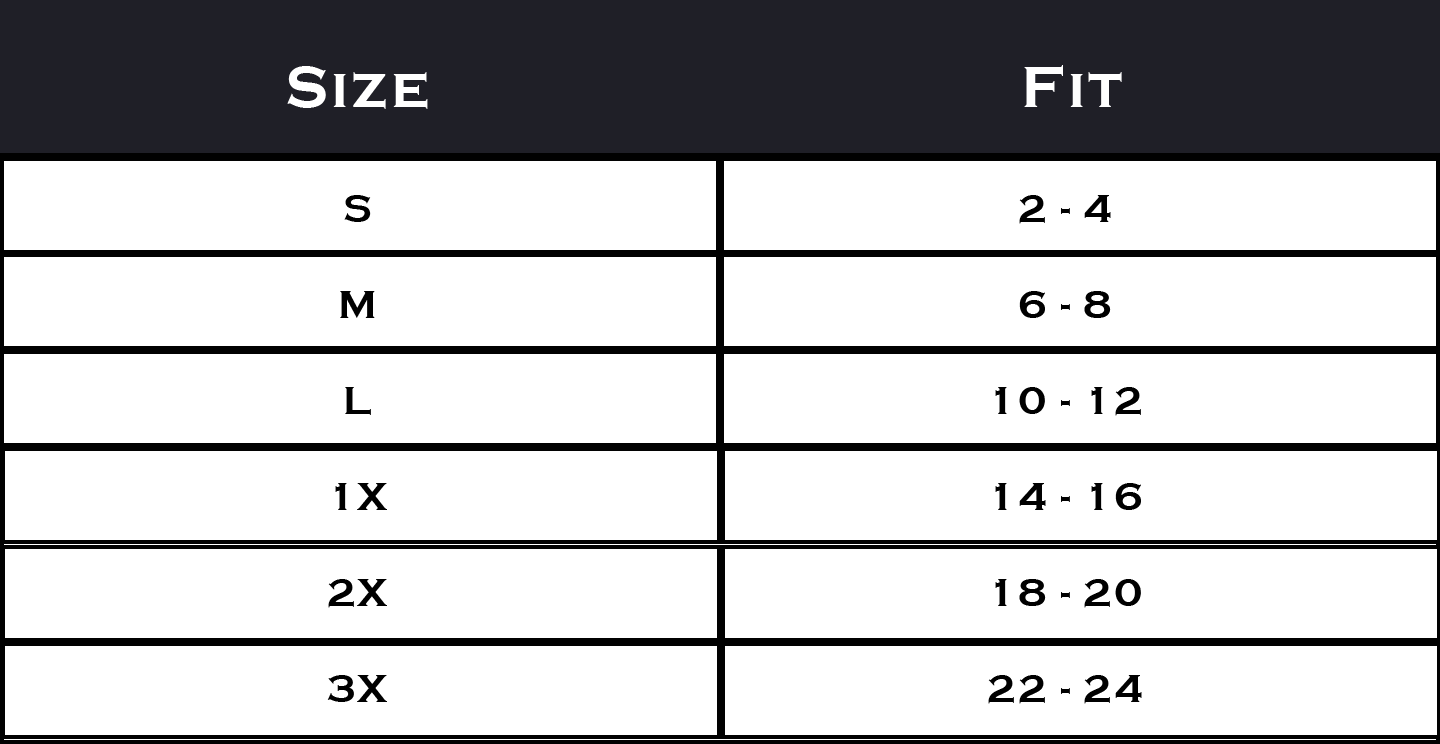 Size Chart – Salon 1974